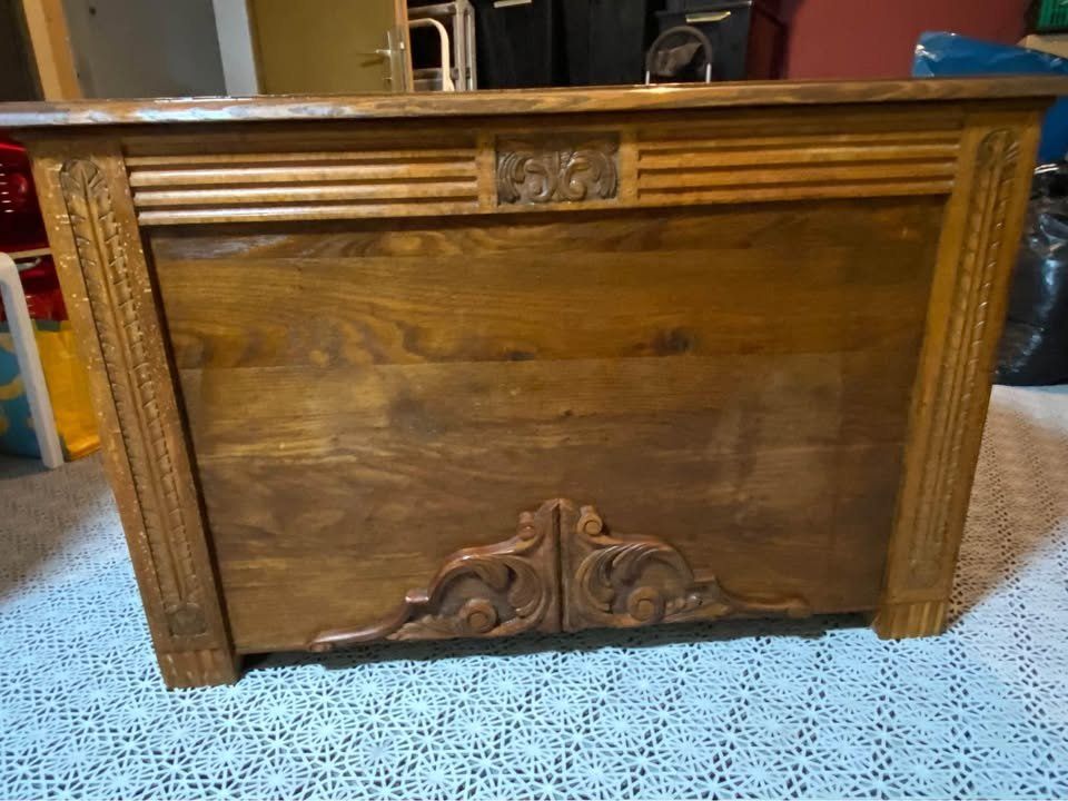 Coffre / Malle / bahut ancien en bois massif | Kaufen auf Ricardo