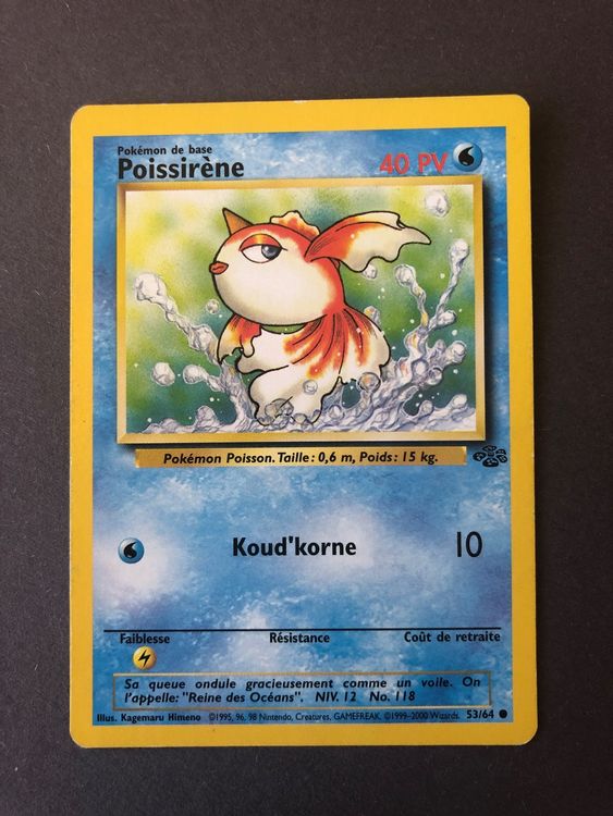 Jungle Poissirène 53/64 FR Wizards Carte Pokemon Vintage | Kaufen auf ...