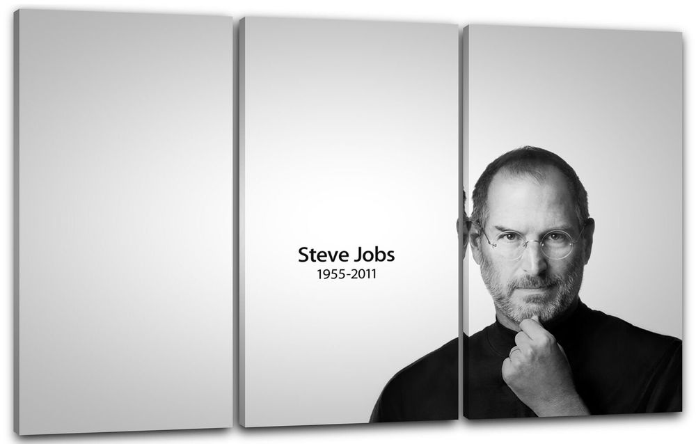 Leinwandbild 120x80cm Steve Jobs Wandbild Bild 3-tlg. (Neu und originalverpackt) in Wallenwil ...