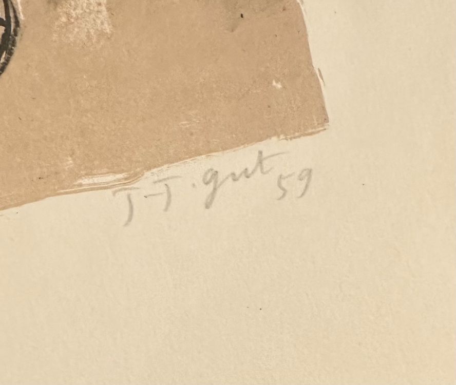 Jean-Jacques Gut (1924-2002) Litho Handsig (Gebraucht) in Hochdorf für CHF 5 – mit Lieferung auf ...