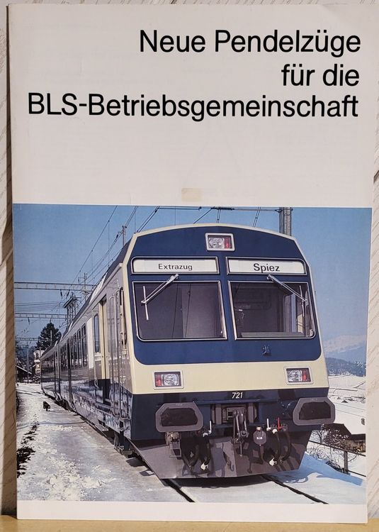 BLS - PENDELZÜGE - SER Auszug von Januar 1982 | Kaufen auf Ricardo