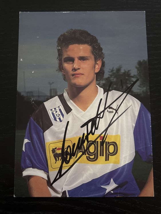 Signierte Comisetti Lausanne Autogrammkarte 91/92 Rarität (Gebraucht) in Uetendorf für CHF 5 ...