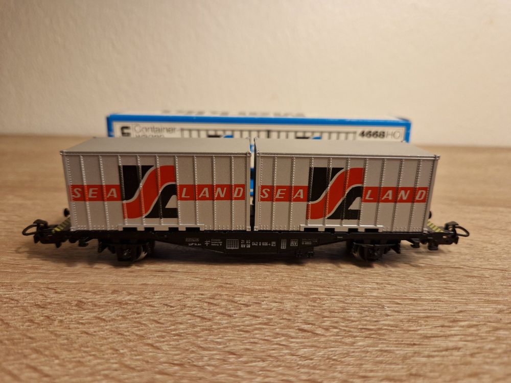 Märklin 4668 Containerwagen Sea Land H0 OVP NEU (Neu und ...