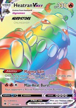 Heatran VMAX - Rainbow - Full Art - SWSH10: Astral Radiance | Kaufen ...