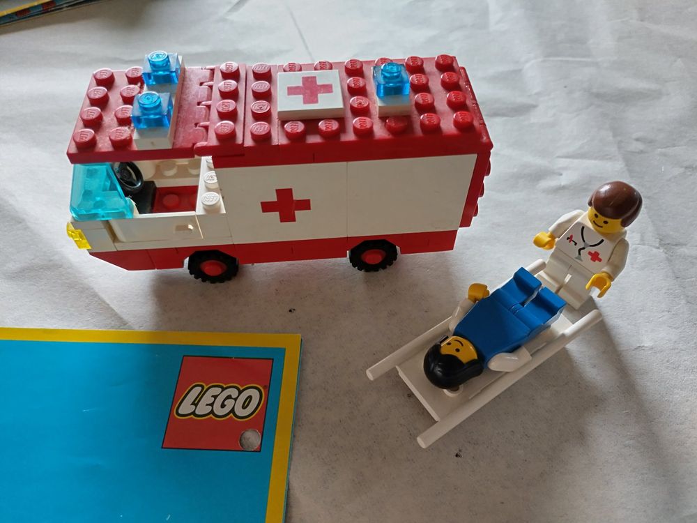 Lego 6688 Legoland vintage Krankenwagen mit Anleitung (Gebraucht) in ...