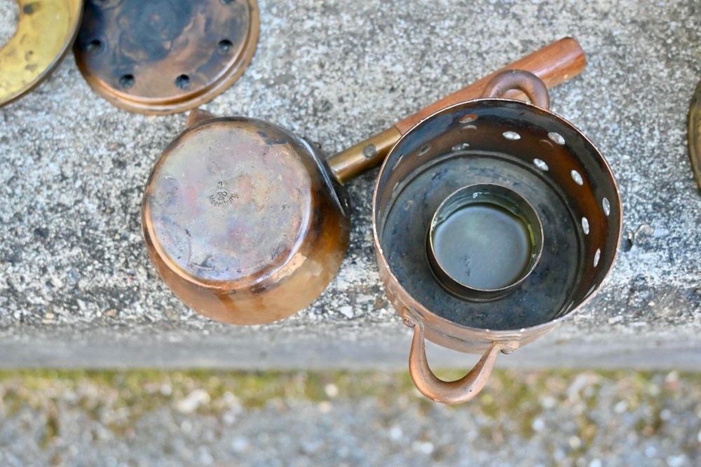 antiker Brenner mit Pfännchen kupfer? Meerburg 1 Stövchen (Gebraucht ...