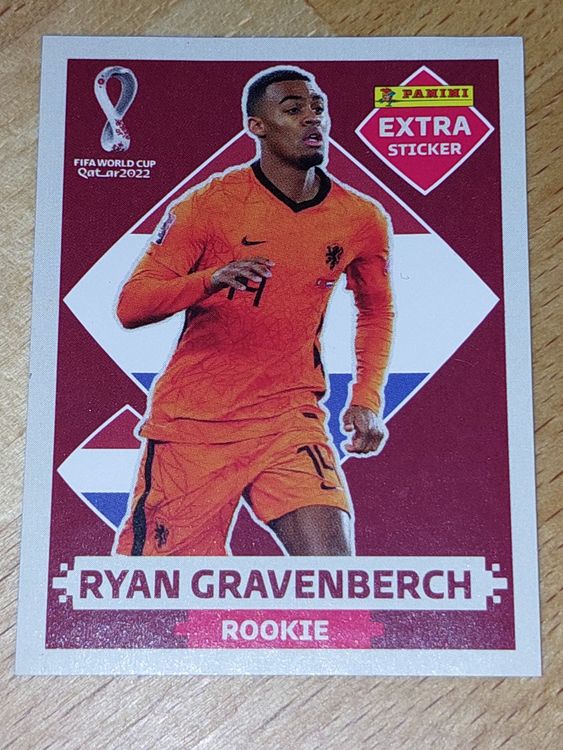 PANINI WM 2022 Extra Sticker RYAN GRAVENBERCH Rookie (Neu und originalverpackt) in Gossau ZH für ...