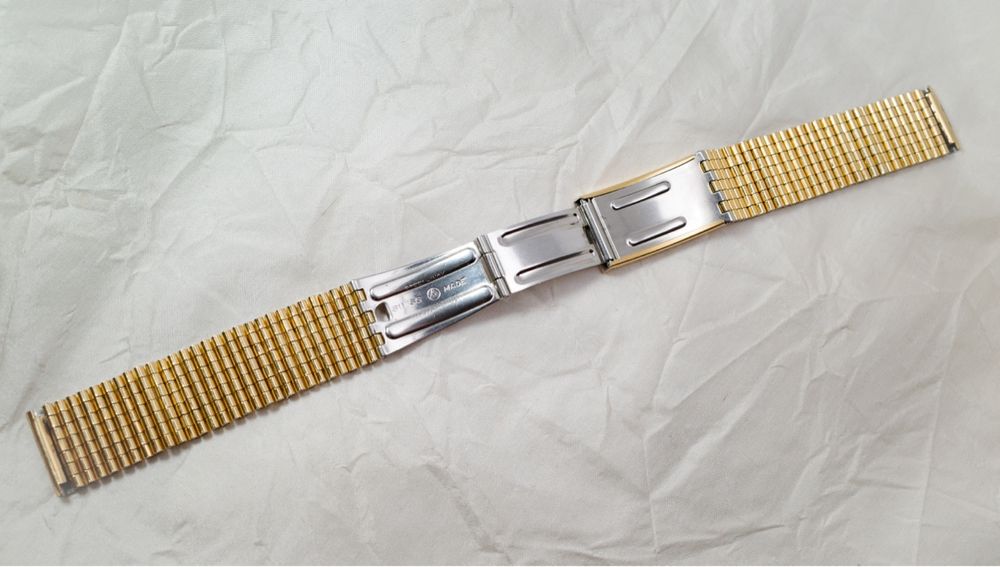 FELCA NSA swiss made Stahl Gold Uhrband 18mm Armbanduhr (Gebraucht) in ...