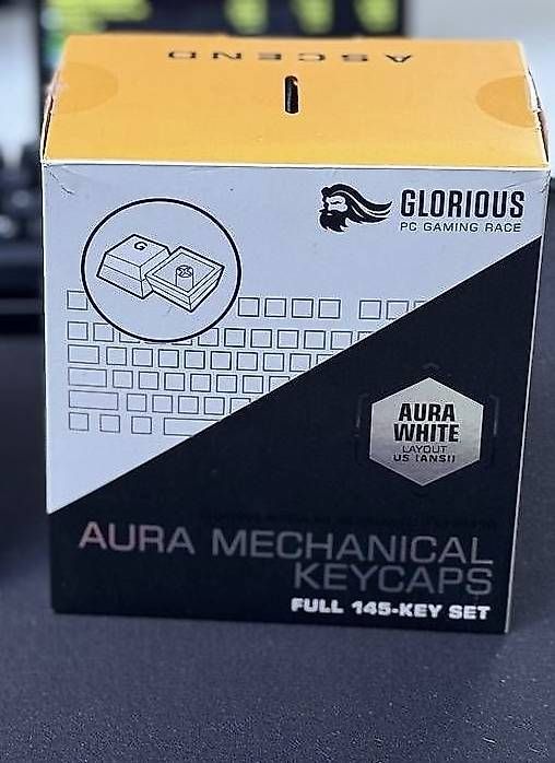 Glorious Aura Keycaps / 145 Keycaps / US-Layout / weiss (Gebraucht) in ...