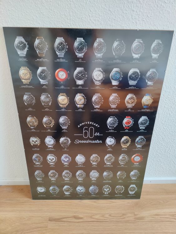 Omega Speedmaster 60th Anniversary Poster / Bild (Gebraucht) in für CHF ...