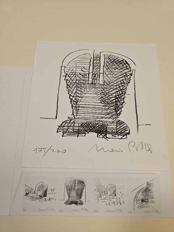 Mario BOTTA (1943) Lithografie handsig. 175/200 "Mongno" (Gebraucht) in Emmenbrücke für CHF 250 ...