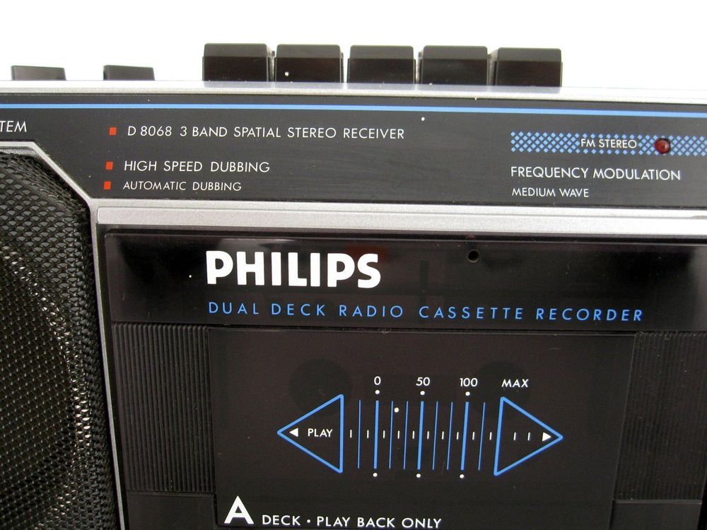 Philips Tandem Kassettenrecorder D8068 (Gebraucht) in ...