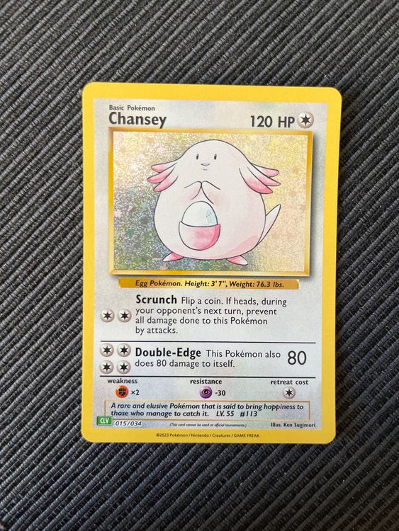 Pokemon Chansey Holo CLV Classic Collection | Kaufen auf Ricardo