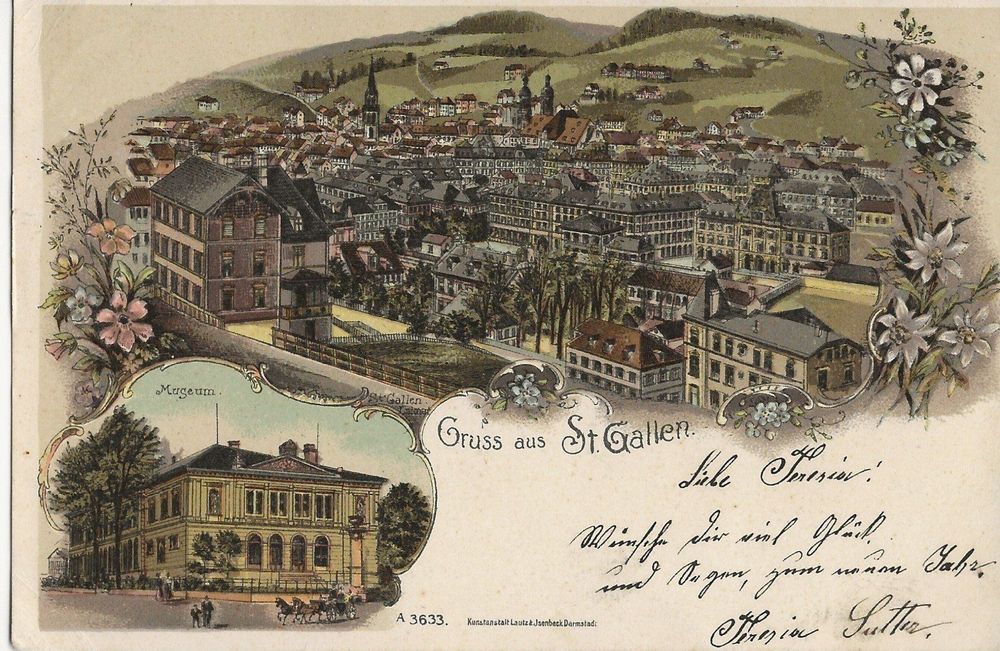 Gruss aus St. Gallen, Litho, 1900 | Kaufen auf Ricardo