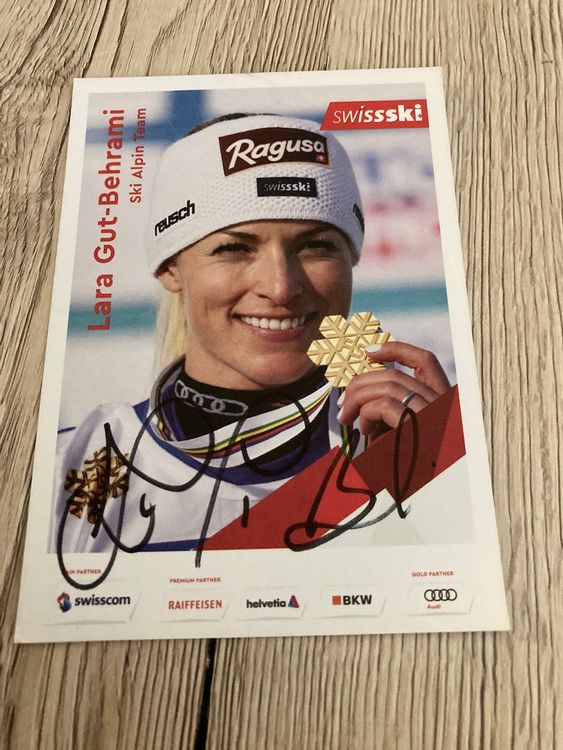 Lara Gut Behrami Original Signierte Autogrammkarte Swissski | Kaufen auf Ricardo