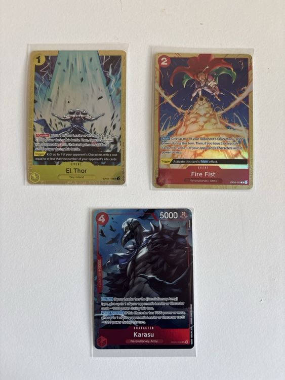 One Piece TCG: OP05 🔥 lot of 3 carda (Neu und originalverpackt) in ...