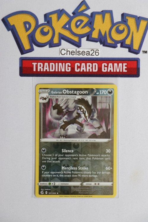 Fusion Strike - Galarian Obstagoon Reverse (EN) 161 | Kaufen auf Ricardo