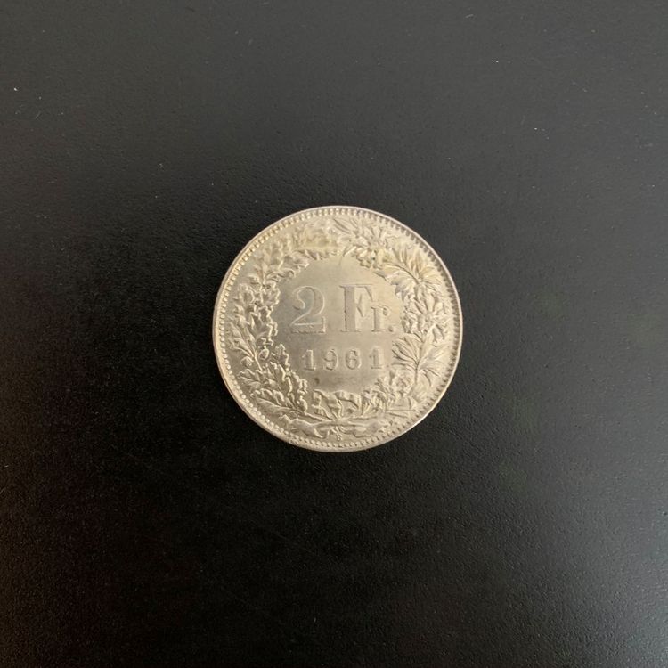1961 Münze 2 Franken Silber (Gebraucht) in Eggersriet für CHF 3.5 – mit Lieferung auf Ricardo kaufen