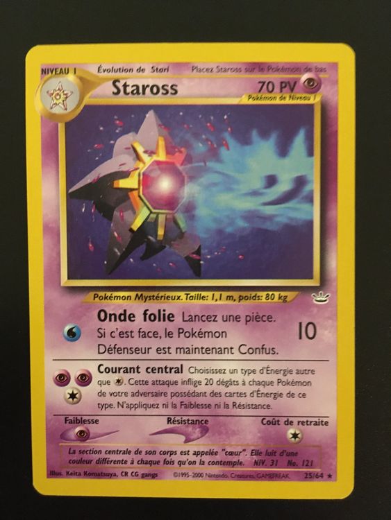 Pokémon Neo Revelation (2002): Staross 25/64 FR (Gebraucht) in Palézieux-Village für CHF 29.5 ...