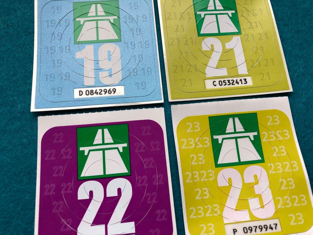 Autobahnvignette Schweiz NEU! - 2019 - 2021 - 2022 - 2023 (Neu und originalverpackt) in ...