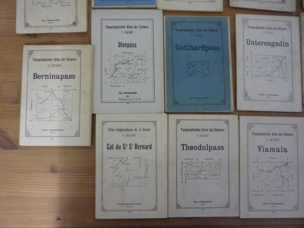 Topographischer Atlas der Schweiz, 23 Landeskarten (Gebraucht) in ...