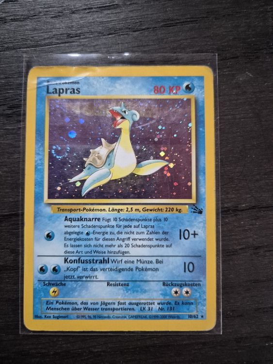 Pokemon Lapras Fossil Holo (Gebraucht) in Subingen für CHF 15 – mit ...