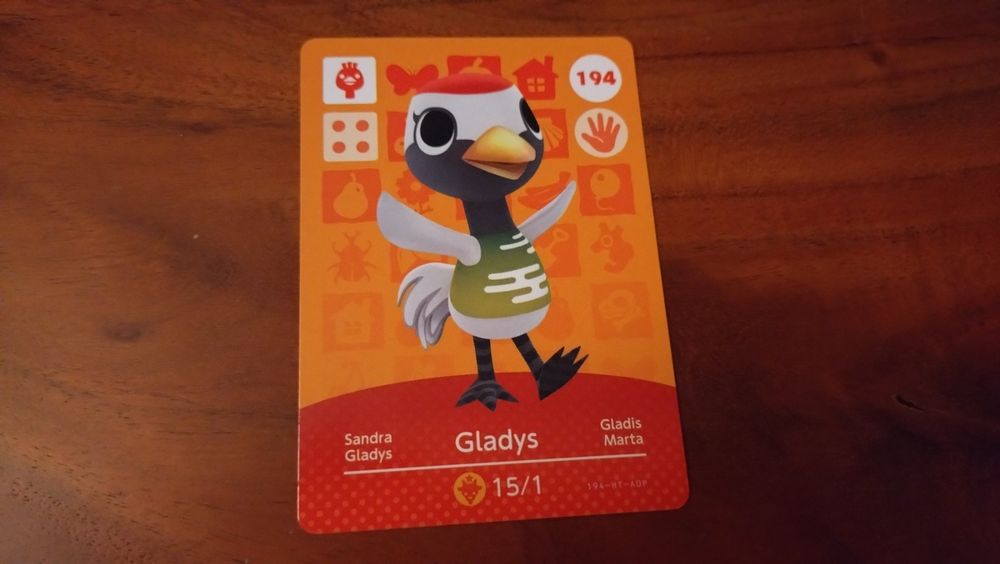 Animal Crossing amiibo Karte, Gladys / Sandra EU Nr. 194 (Neu (gemäss ...