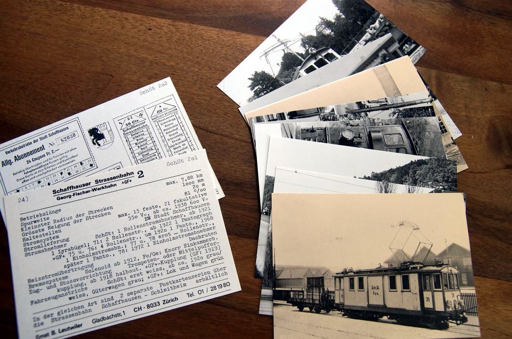 24 Schaffhauser Strassenbahn II - E.B. Leutwiler - AK-Serie (Gebraucht) in Schönenwerd für CHF ...