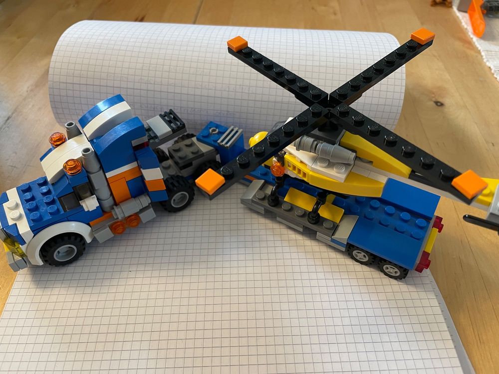 Lego Creator 5765 Tieflader mit Helikopter (Gebraucht) in Gossau SG für ...