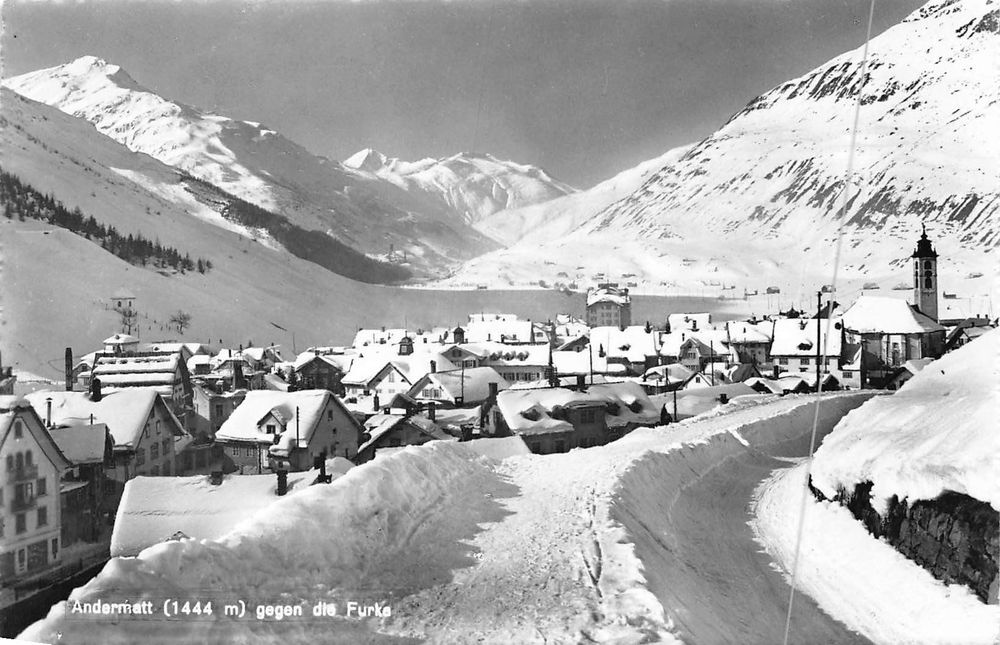 Andermatt Furka Winter Schnee vor 1965 | Kaufen auf Ricardo