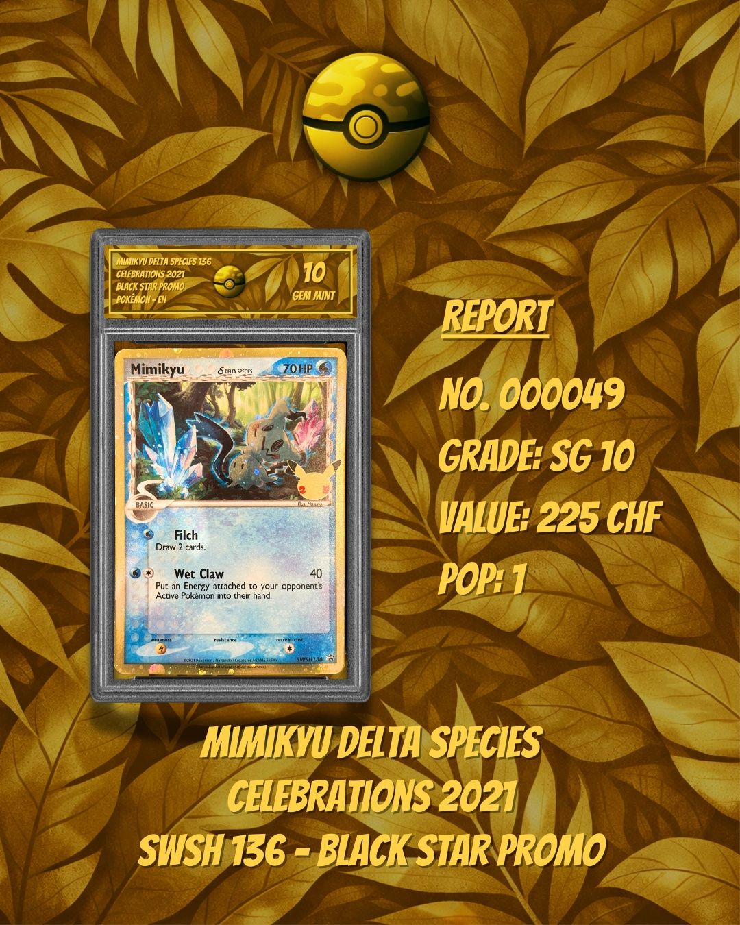 Mimikyu Delta Species SWSH 136 - SG 10 - EN (Gebraucht) in Chêne ...