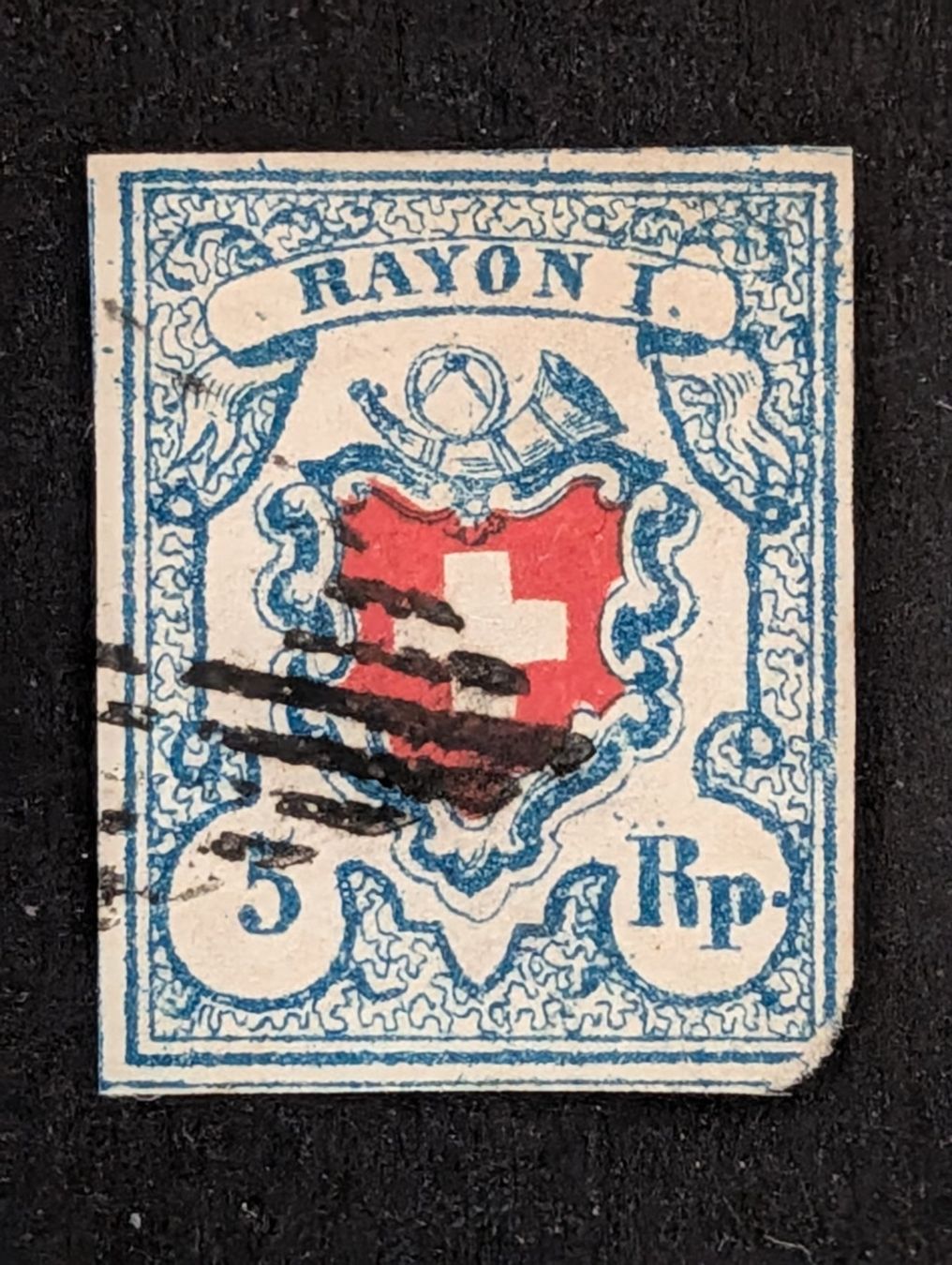 Rayon I hellblau, SBK 17II, Type 3, Stein B3-LU mit Attest (Gebraucht ...