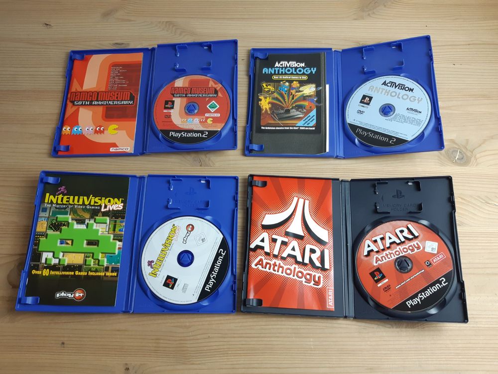 Retro Games Set: Namco Museum Atari Activision Anthology PS2 (Gebraucht ...