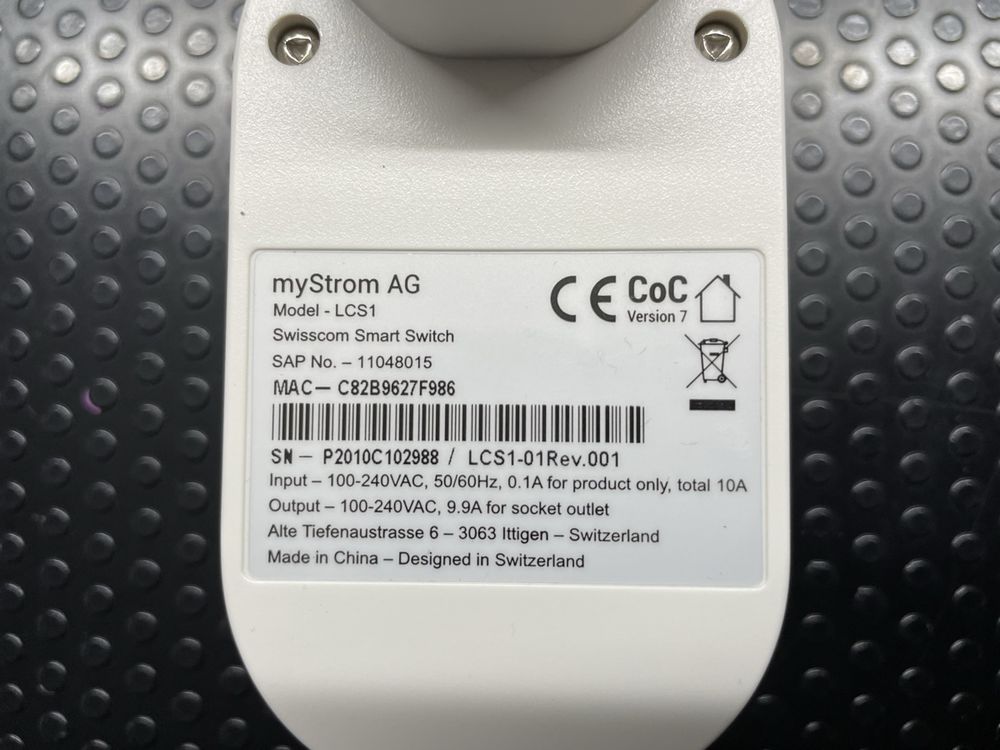 Swisscom myStrom Smart Switch (Gebraucht) in Bassersdorf für CHF 12 ...