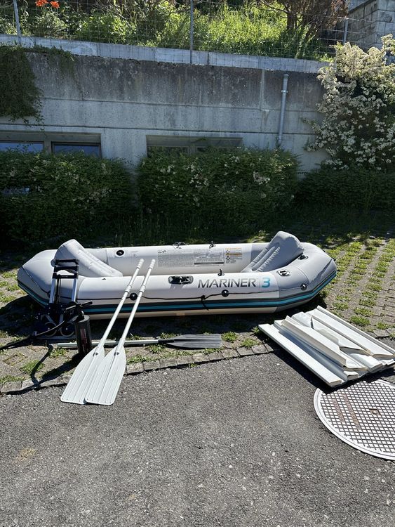 Gummiboot Intex Mariner 3 Set – Komplett und fast unbenutzt (Neu ...