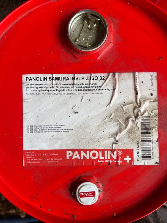 Hydrauliköl Panolin HVLP Iso 32 ab 1 Fr! (Gebraucht) in für CHF 54 ...
