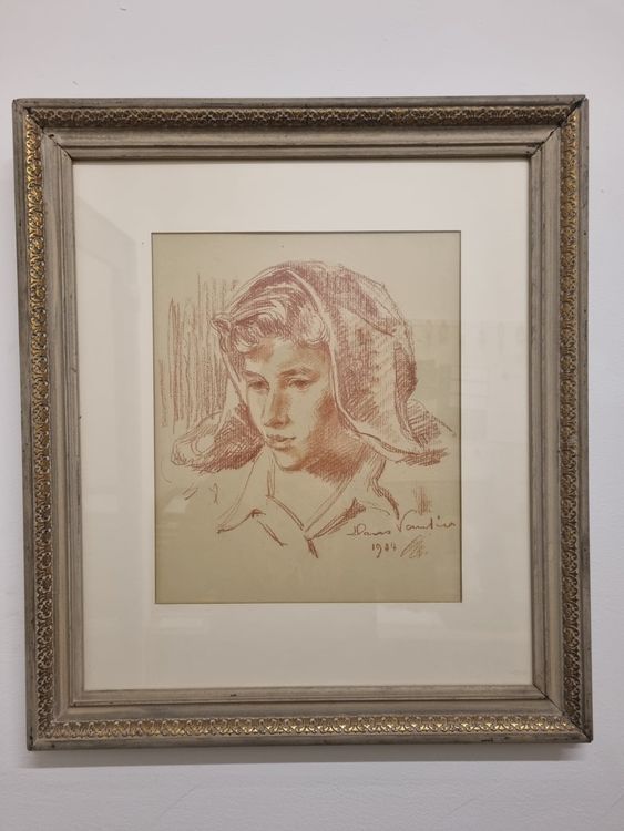 Rötelzeichnung Hans Vautier | Kaufen auf Ricardo