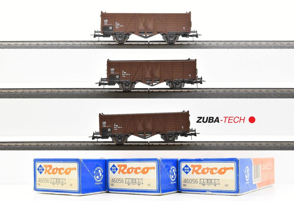 3x Roco Hochbordwagen der FS, H0 GS mit OVP | Kaufen auf Ricardo