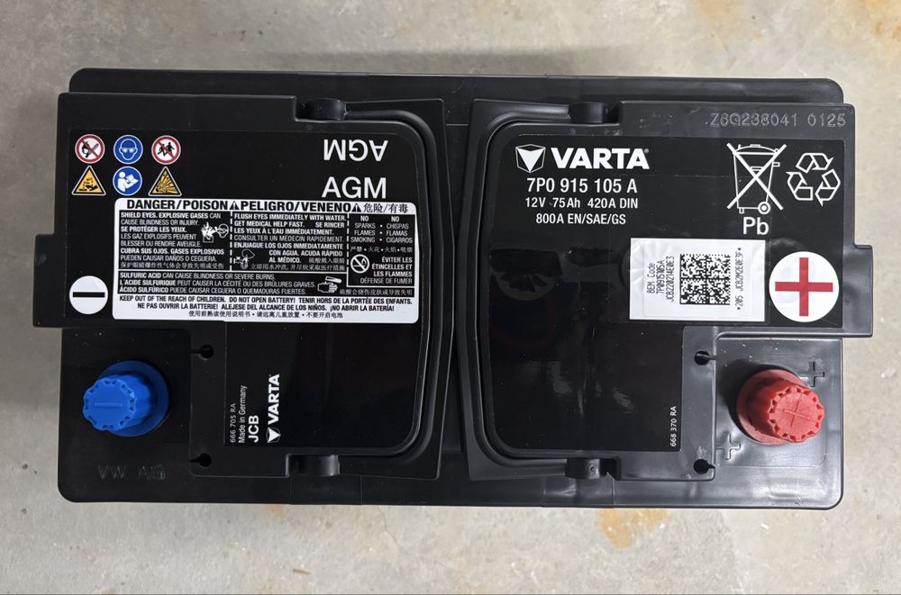 Varta Autobatterie AGM 7P0 915 105 A VW California (Gebraucht) in ...