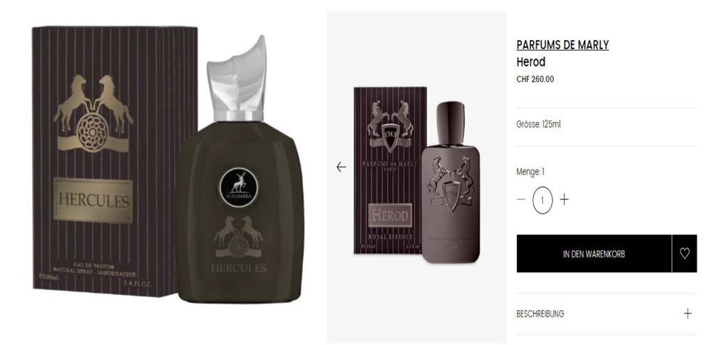Maison Alhambra Hercules 100 ml / Clone Herod Parf. de Marly | Kaufen ...
