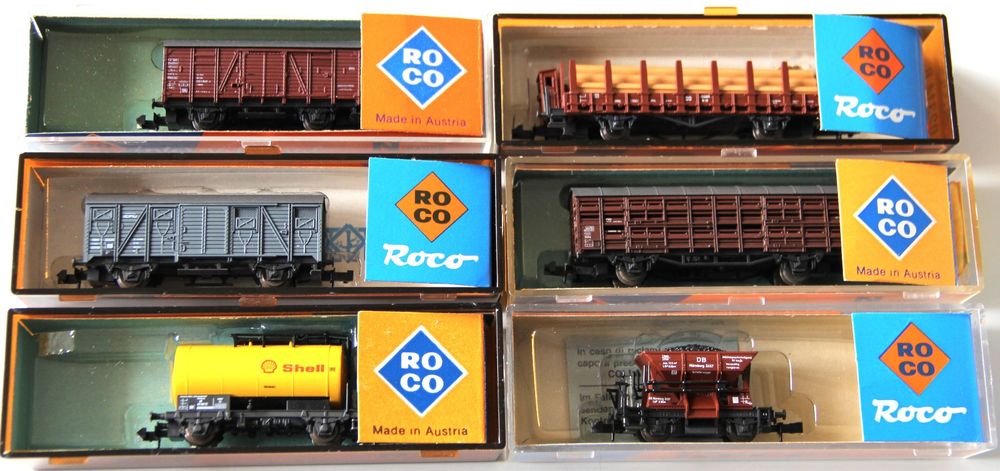 Roco N - Set mit 6 Güterwagen - Neuwertig & OVP | Kaufen auf Ricardo