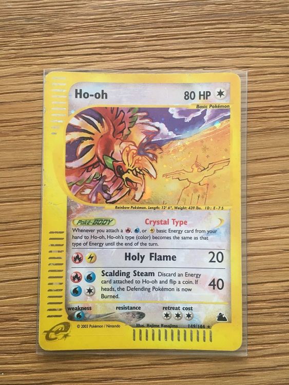 Pokemon Skyridge Crystal Ho-oh 149/144 (Gebraucht) in für CHF 132 – mit ...