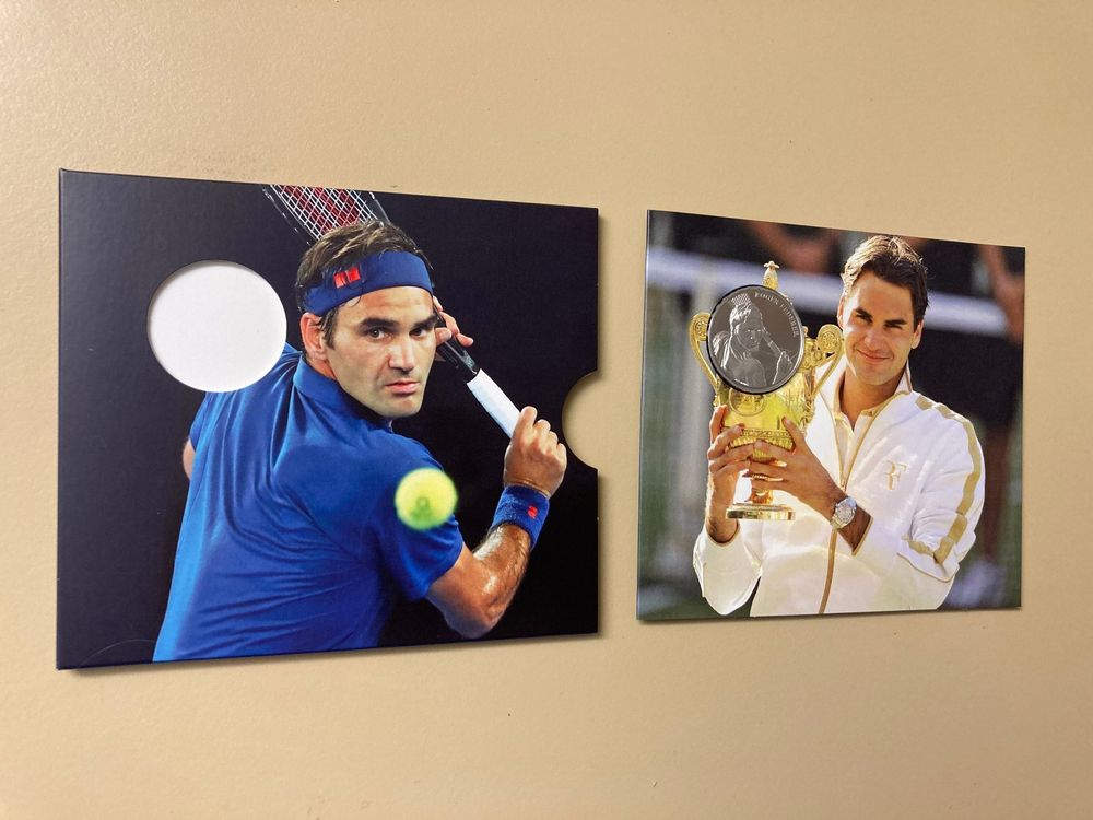 20.- Fr. Münze "Roger Federer" im Folder von 2020 (Neu und ...