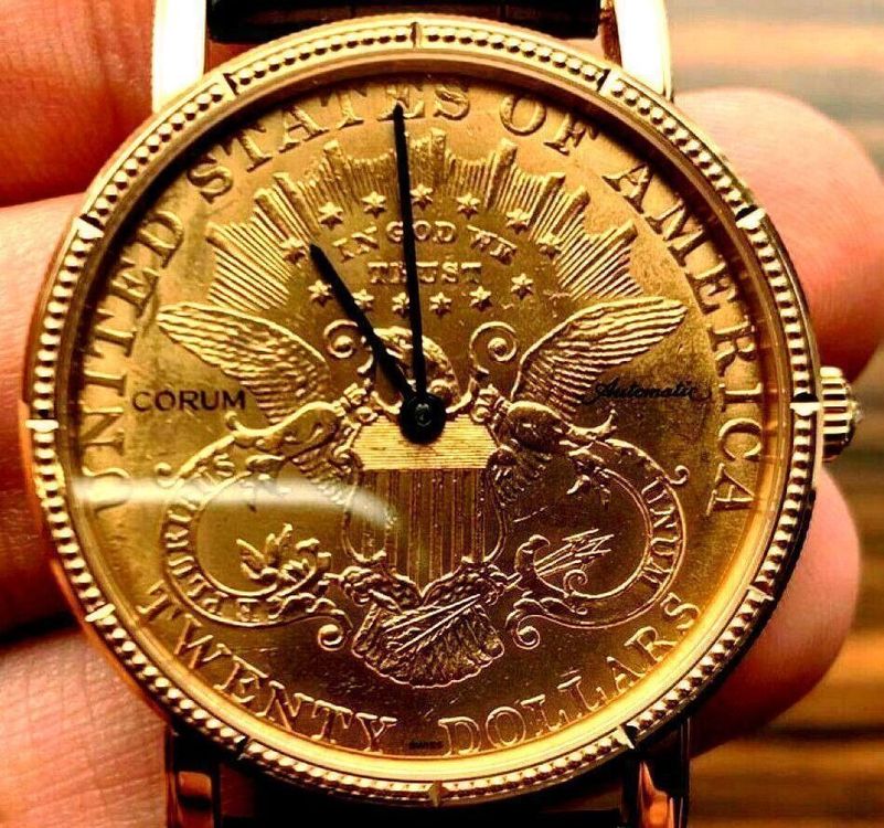 CORUM 20$ GOLD 1897 AUTOMATIK TOP RARITÄT LP 27'560.- !!!!!! (Gebraucht ...
