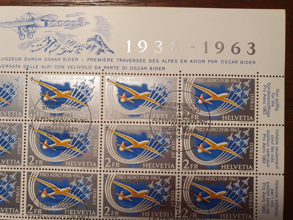 25 Jahre PRO AERO F46 - Zierbogen mit 20 Marken gestempelt (Gebraucht ...