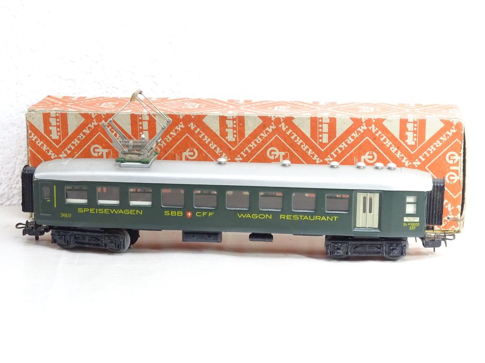 Märklin 348/2 Restaurant SBB/CFF, Grün, H0,WS/AC,OVP | Kaufen auf Ricardo
