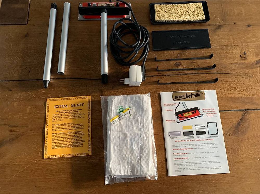 Fensterreiniger Elektro Jet 2001 Vintage mit Aluminium Stiel (Gebraucht ...
