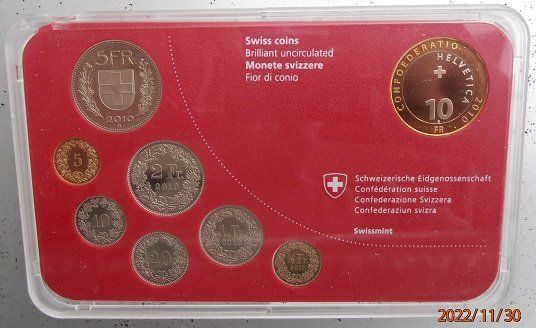 Schweizer Gedenkmünzen Nationalpark.Kompletter Satz von 2010 (Neu und originalverpackt) in ...