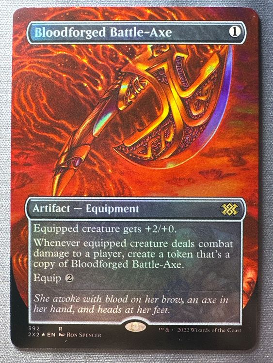 Bloodforged Battle-Axe FOIL Variant 392 Double Masters | Kaufen auf Ricardo