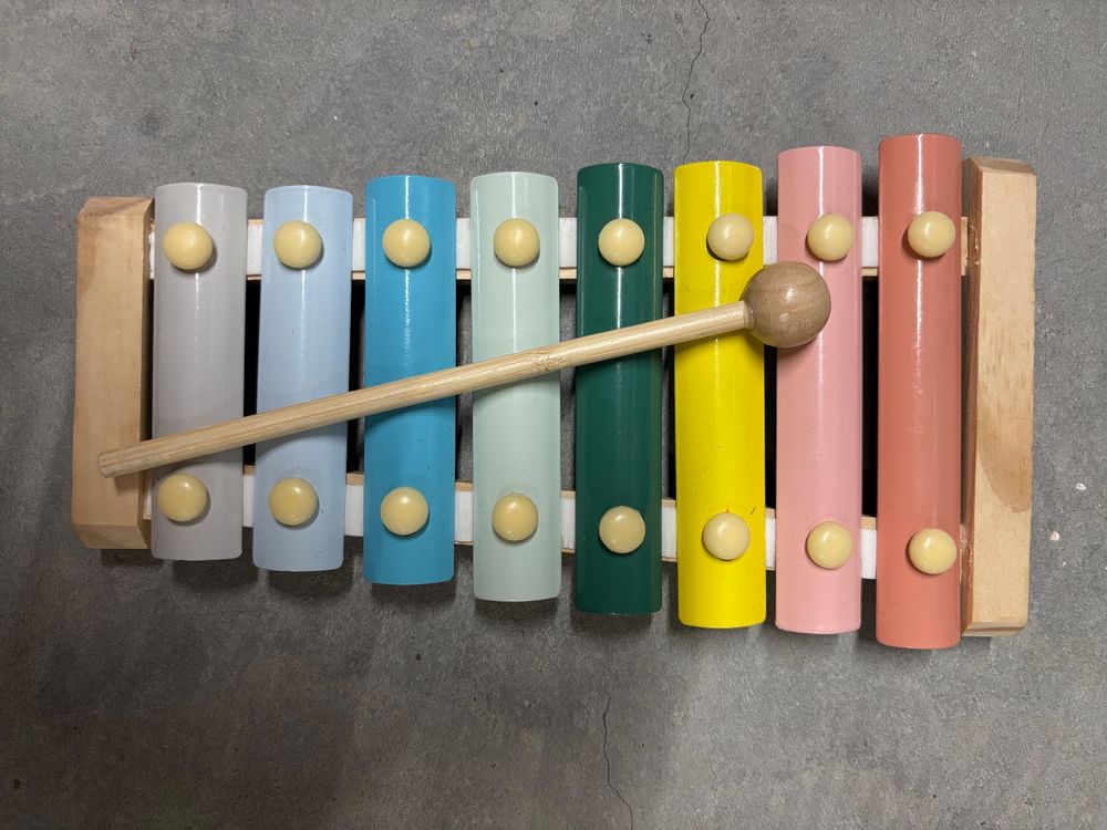 Holzxylophon bunt Kinder Musikinstrument (Gebraucht) in für CHF 2 – mit ...